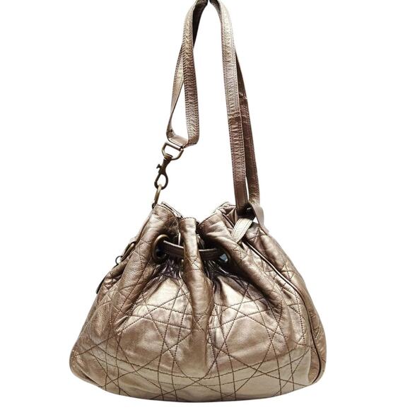 Dior | Bags | Dior Chrome Leather Cannage Bucket Bag | Poshmark